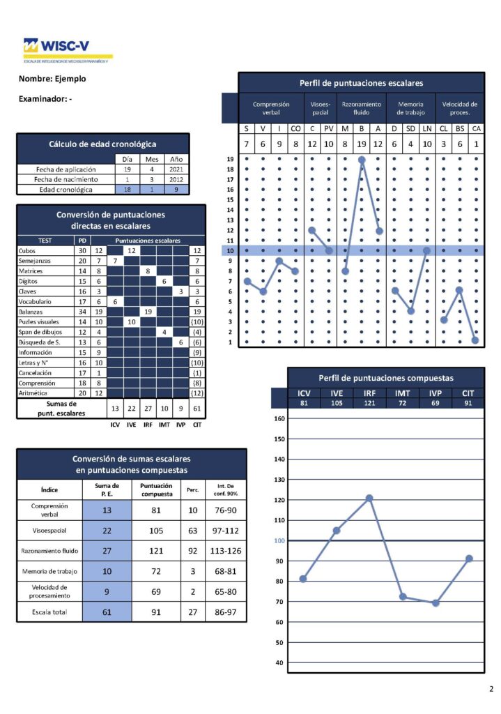 WISC-V-PDF - Software digital para interpretación